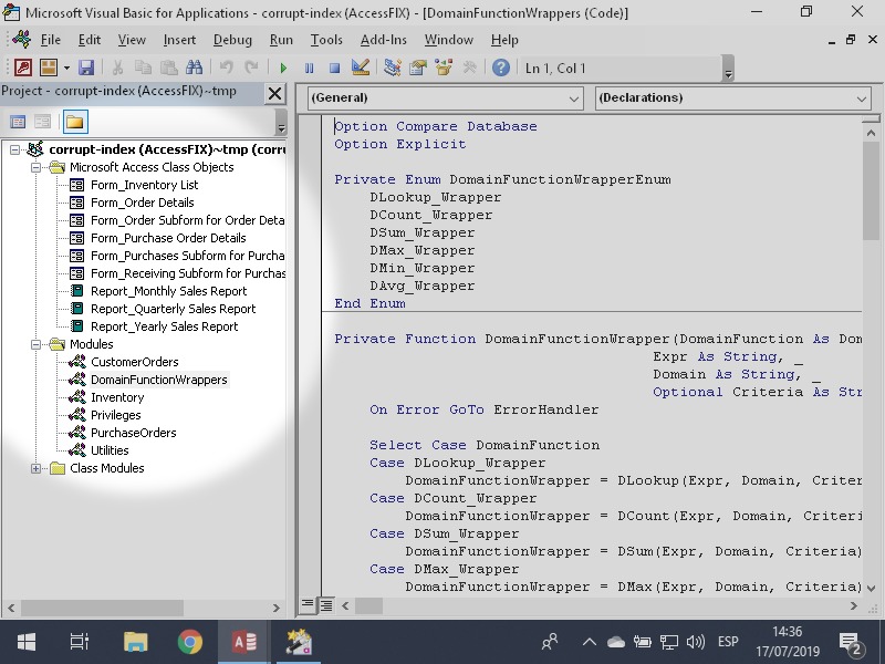 How To Recover Missing Objects From A Microsoft Access Database Accdb