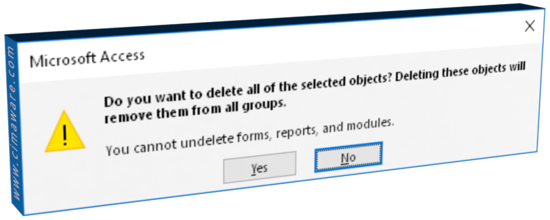 How To Recover Deleted Tables And Other Objects From An Ms Access Database Accdb Crash Help